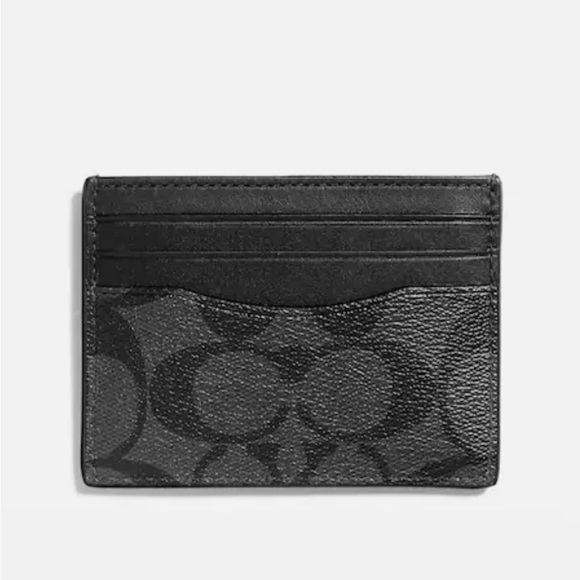 Coach | Accessories | Coach Slim Id Card Case In Signature Canvas ...